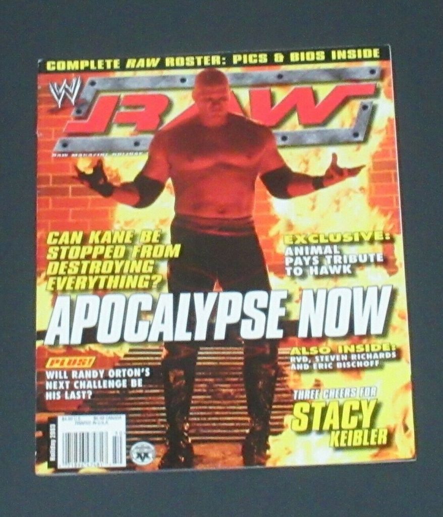 WWE Raw Magazine Holiday 2003 Stacy Keibler Lita Strong WWF Diva Poster ...