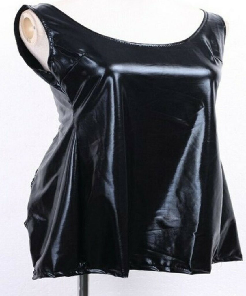 Synthetic Leather Mini Dress Wet Look Dominatrix Femdom style Dominant ...