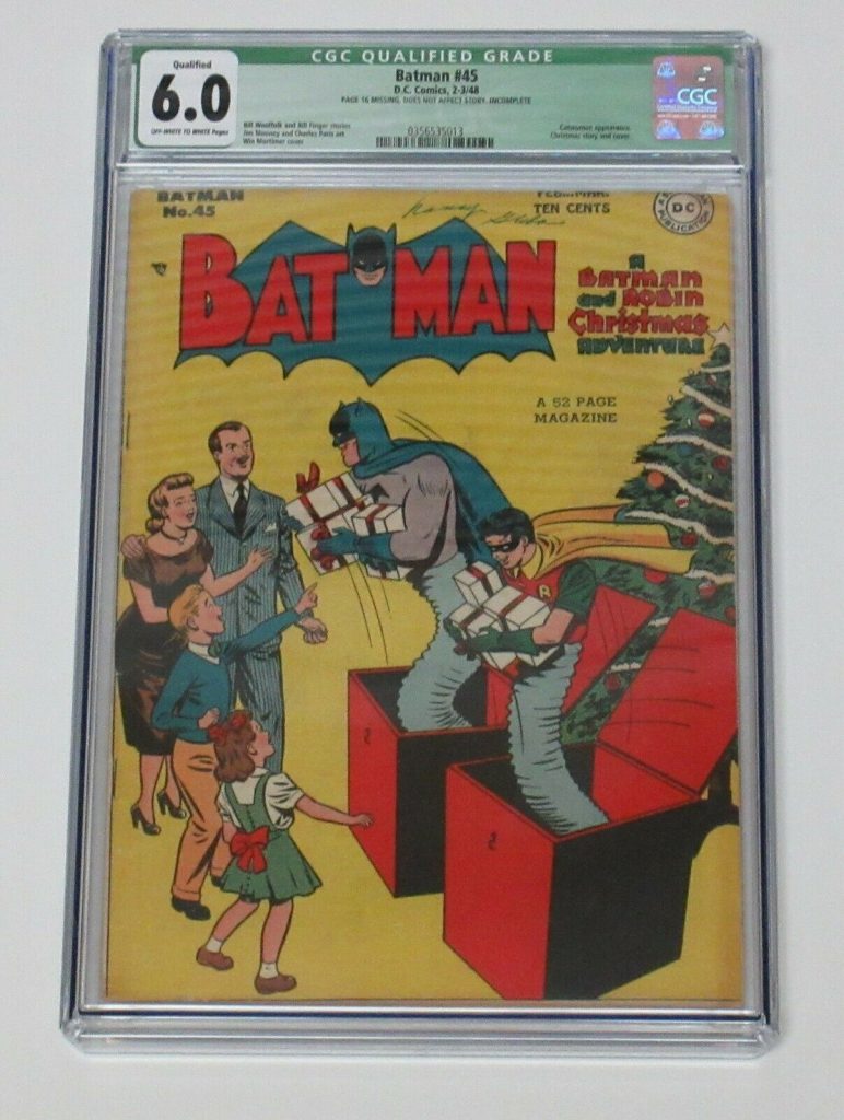 Batman 45 CGC 6.0 Golden Age 1948 The Christmas Adventure Rare – Magiks