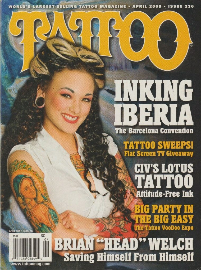 Tattoo Magazine #236 April 2009 Victoria Tanner Brian Welch Barcelona ...