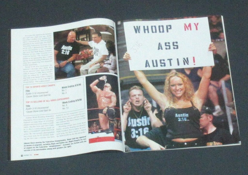 WWE Raw November 1998 Magazine Sable WWF Diva + Jacqueline Poster Steve ...