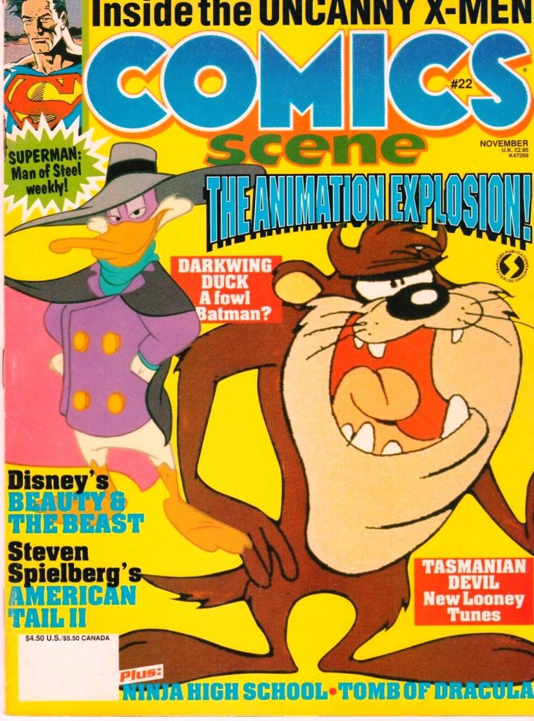 Comics Scene #22 Uncanny X-Men Superman Steven Spielberg Darkwing Duck ...