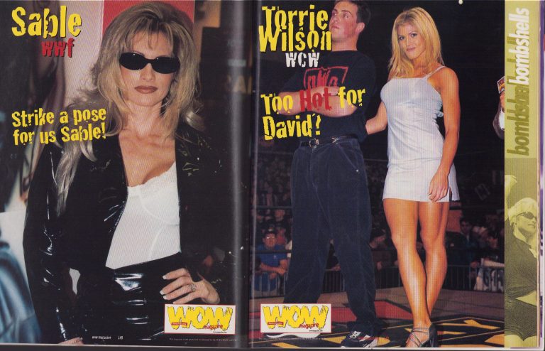 WOW Magazine June 1999 Ric Flair Francine Sable Torrie Wilson WWE Divas ...