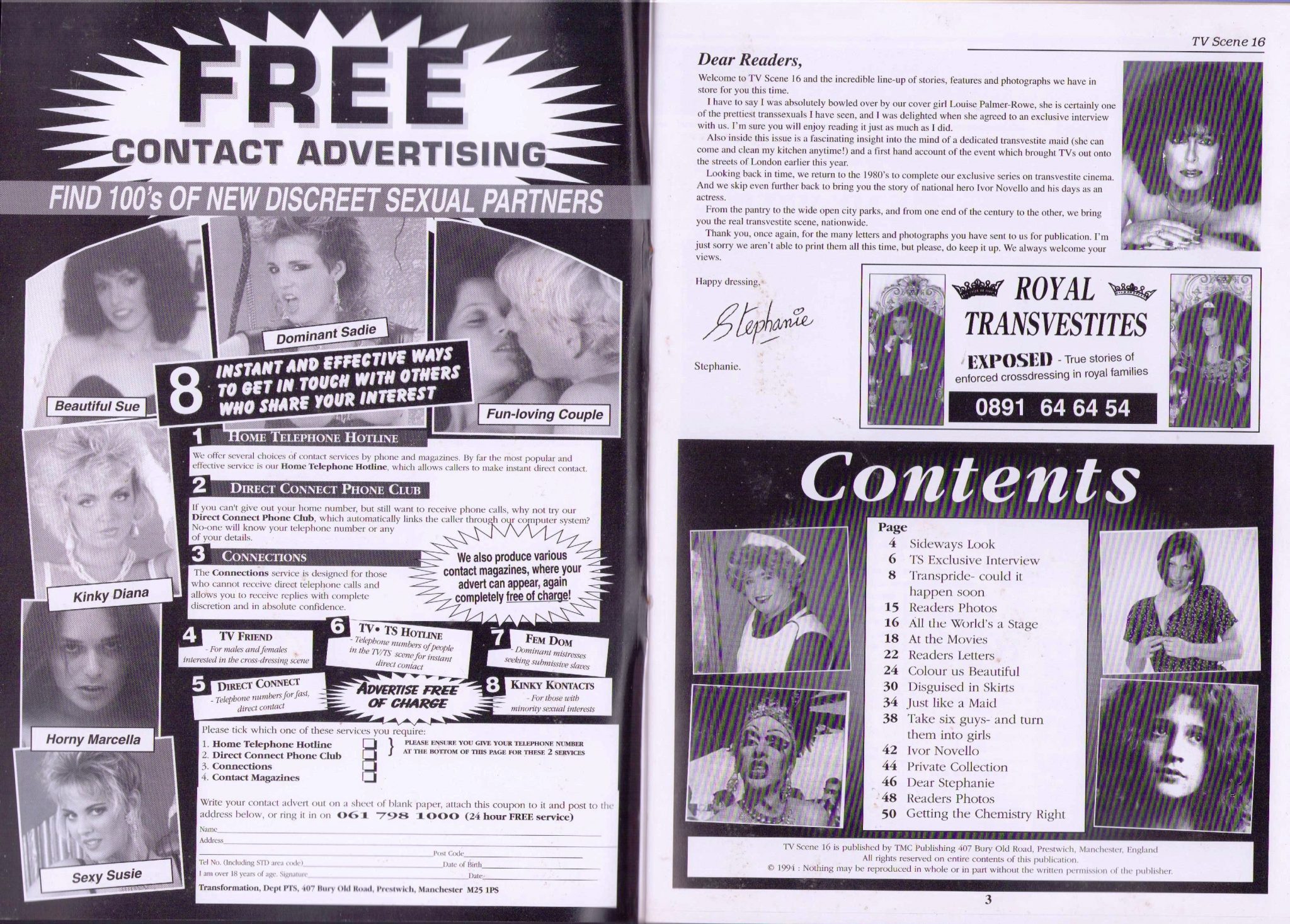 TV Scene Magazine #16 Churchill and the Male Actress! Transpride! Male ...