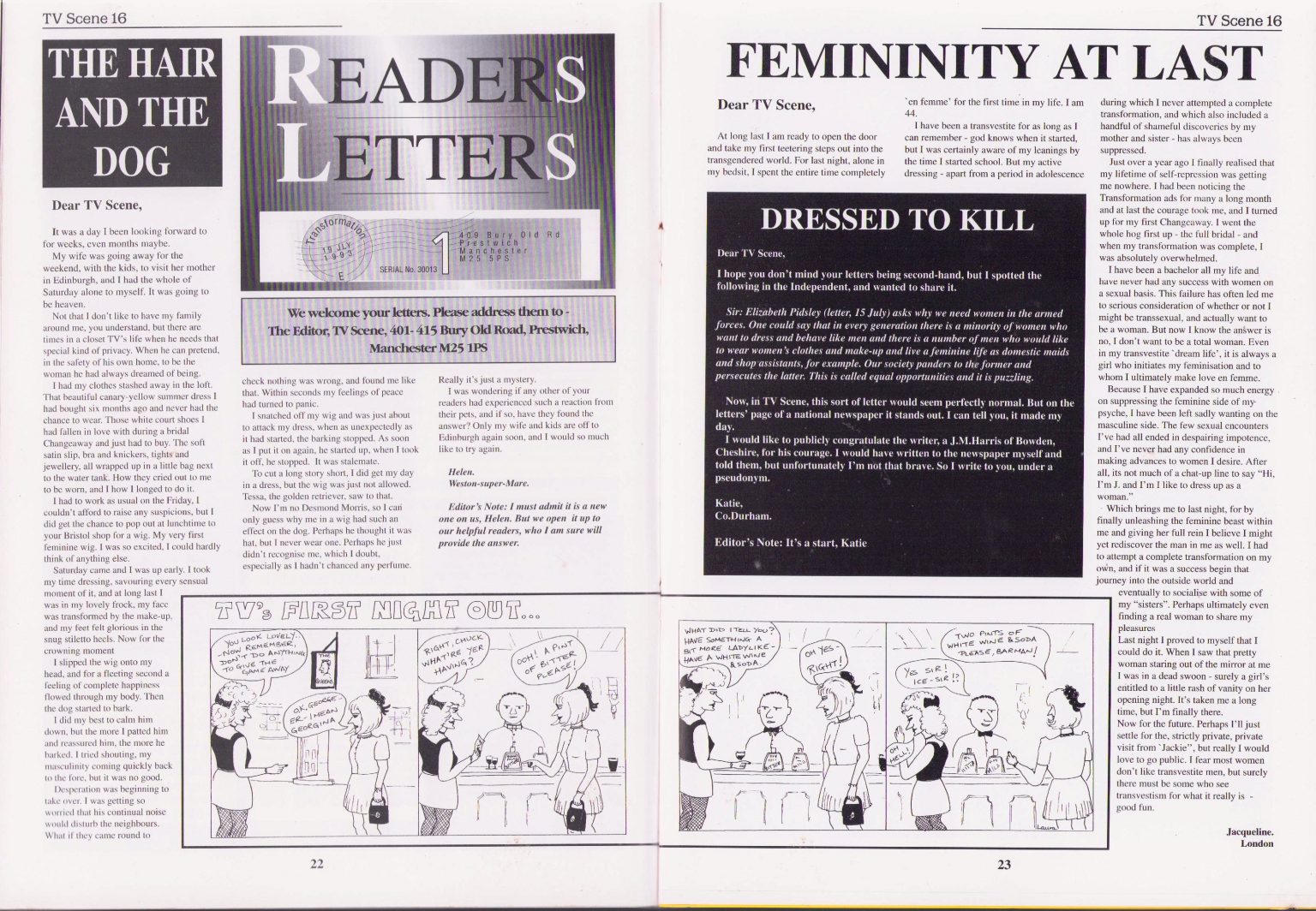 TV Scene Magazine #16 Churchill and the Male Actress! Transpride! Male ...