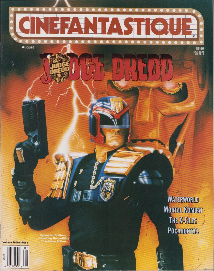 Cinefantastique August 1995 Magazine Judge Dredd Waterworld Pocahontas ...