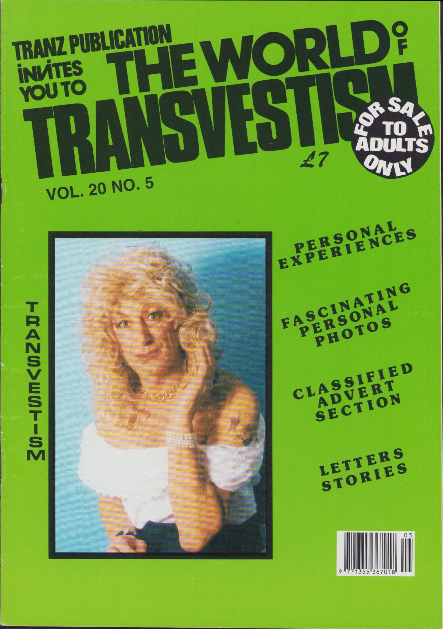 The World of Transvestism vol.20 #5 TV TS Transformation Magazine Rare ...