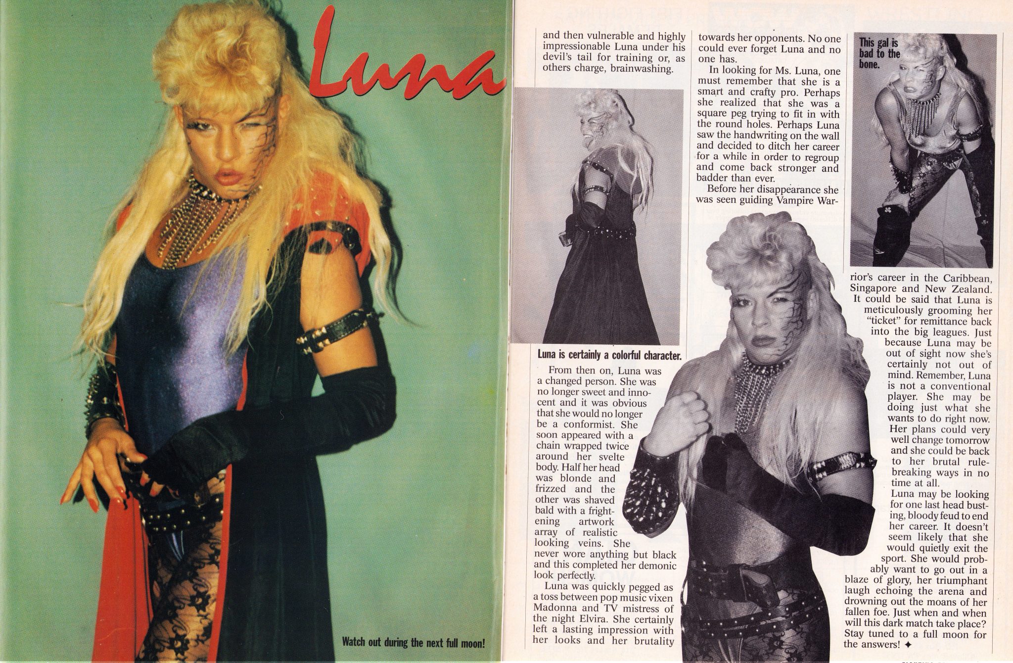 Fighting Females Winter 1996 Magazine Luna Jeanne Hunter Laura Vukov ...