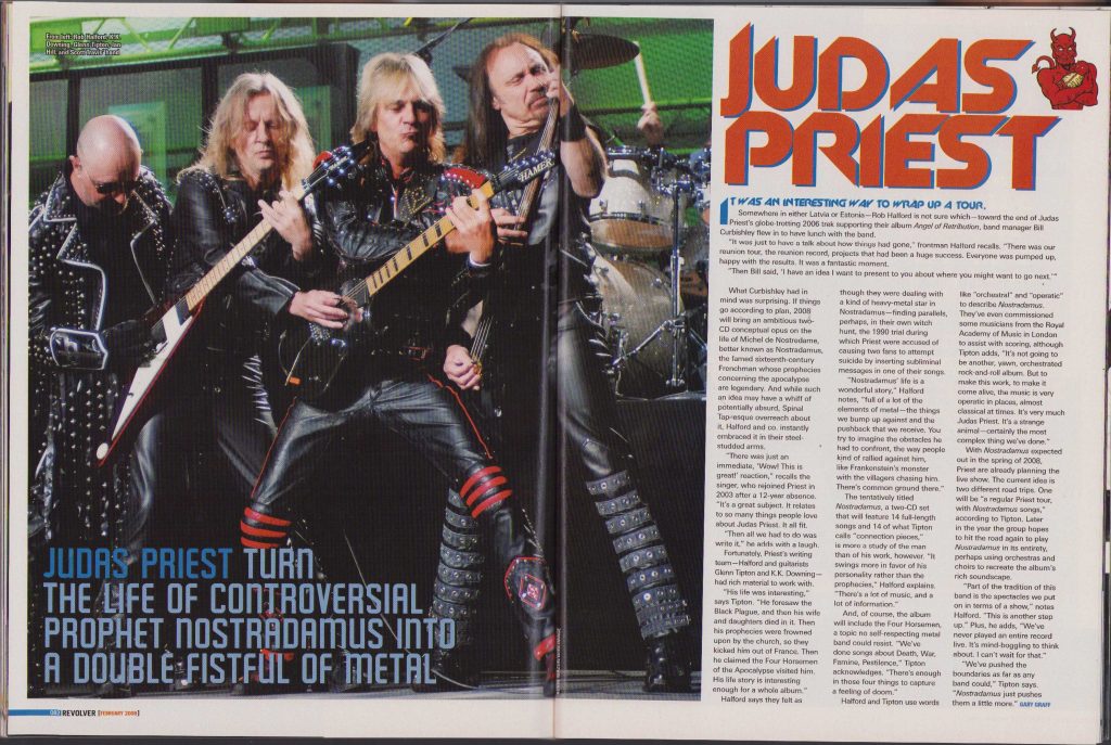 Revolver Magazine #65 + Poster SLIPKNOT DragonForce OPETH LACUNA COIL ...