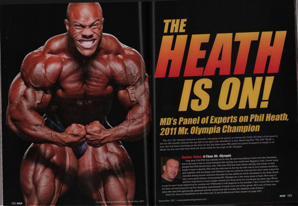 Muscular Development Magazine December 2011 Phil Heath Vida Guerra VG+ ...