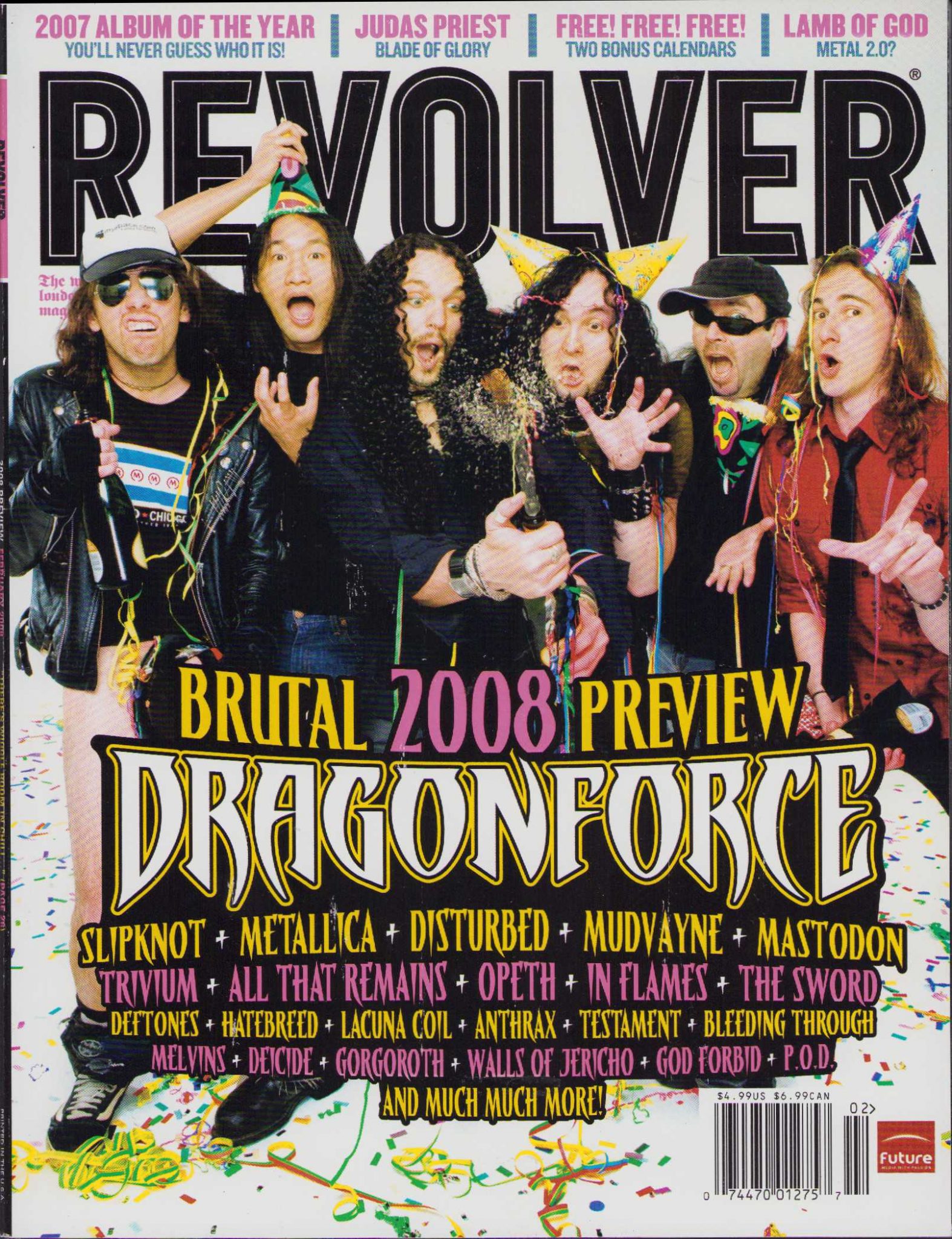 Revolver Magazine #65 + Poster SLIPKNOT DragonForce OPETH LACUNA COIL ...
