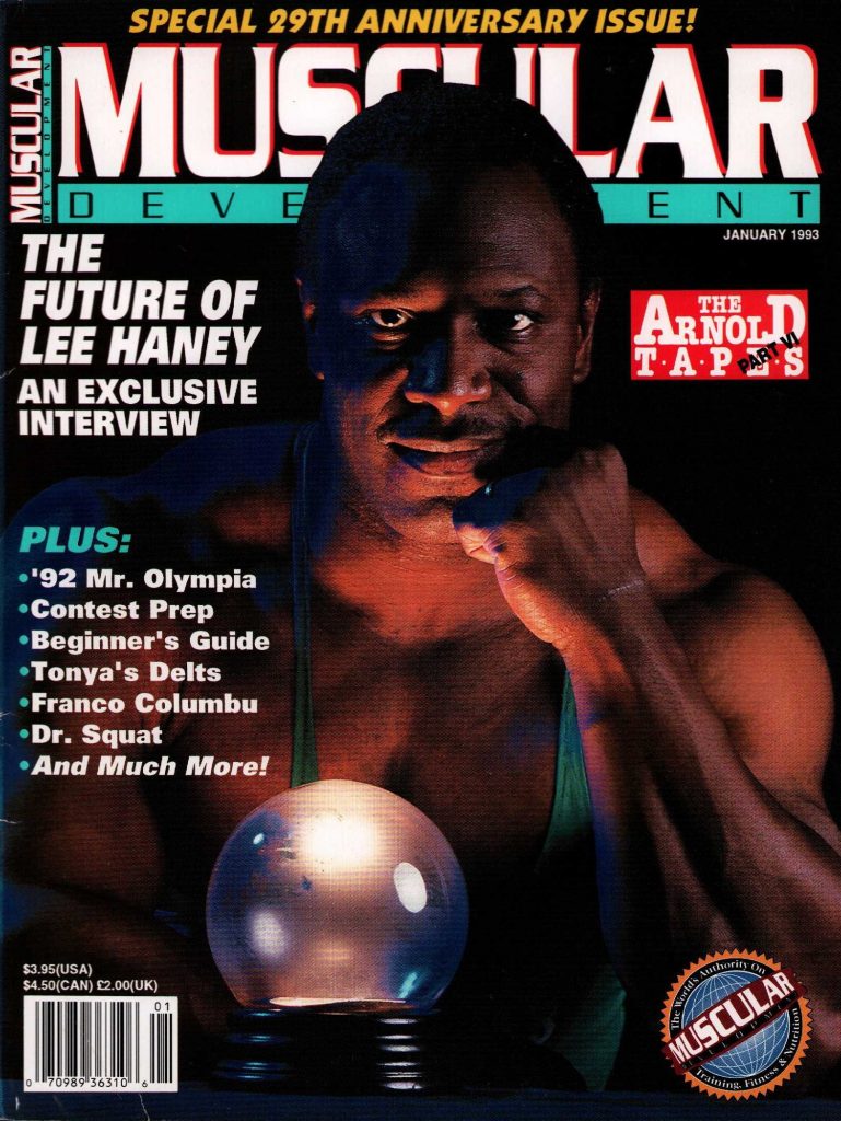 Muscular Development Magazine January 1993 Lee Haney Arnold ...