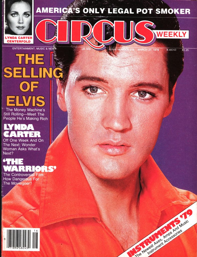 Circus March 1979 Elvis Presley Wonder Woman Lynda Carter Poster VF ...