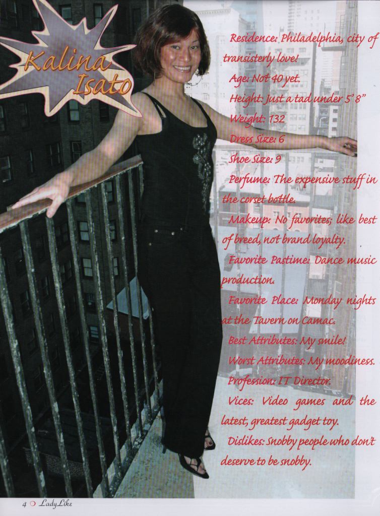 LadyLike #69 Magazine TV TS Male to Female Transformation Kalina on ...