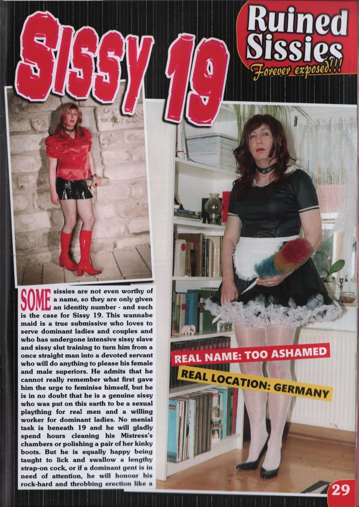 Ruined Sissies #4 Magazine Transgender Transvestite French Maid TV TS ...
